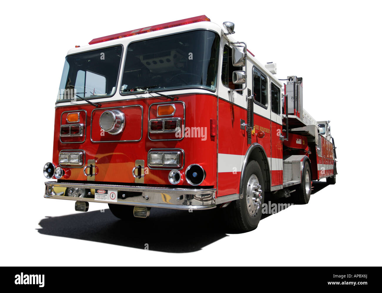 Fire engine side Cut Out Stock Images & Pictures - Alamy