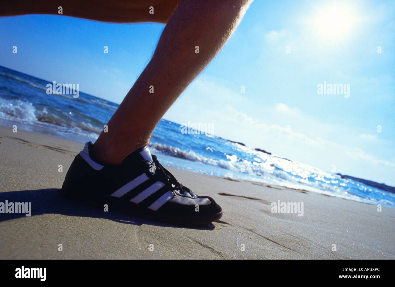 Sport on the beach Stock Photo - Alamy