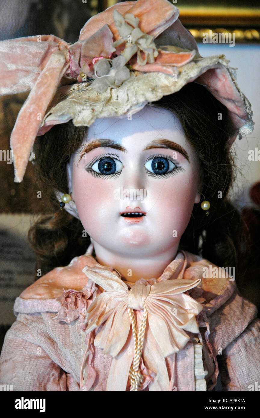Historical french doll in a doll museum Stock Photo - Alamy