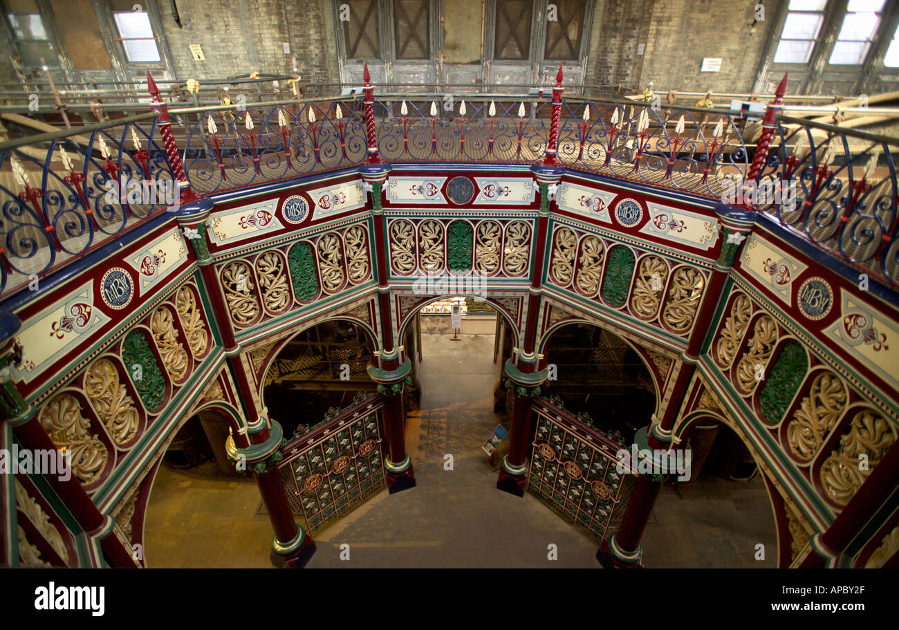 Interior of the Beam Engine house at Crossness Pumping station Stock ...