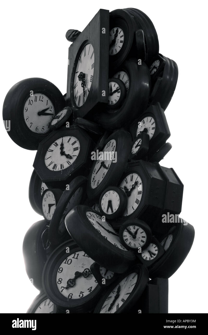 Detail of a clock sculpture in Paris Stock Photo - Alamy