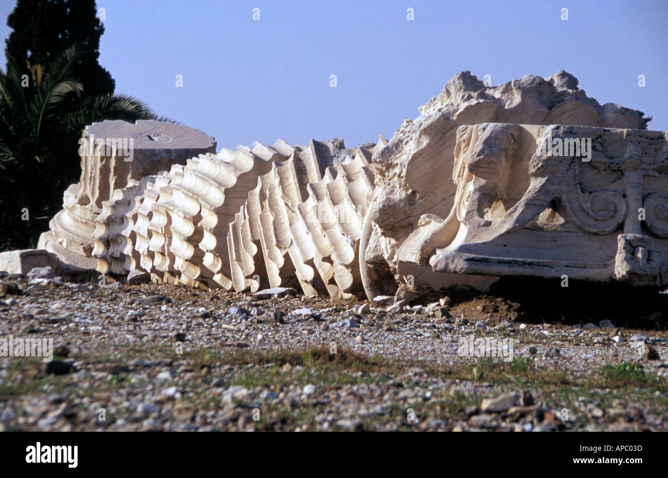 Temple of Olympian Zeus Stock Photo - Alamy