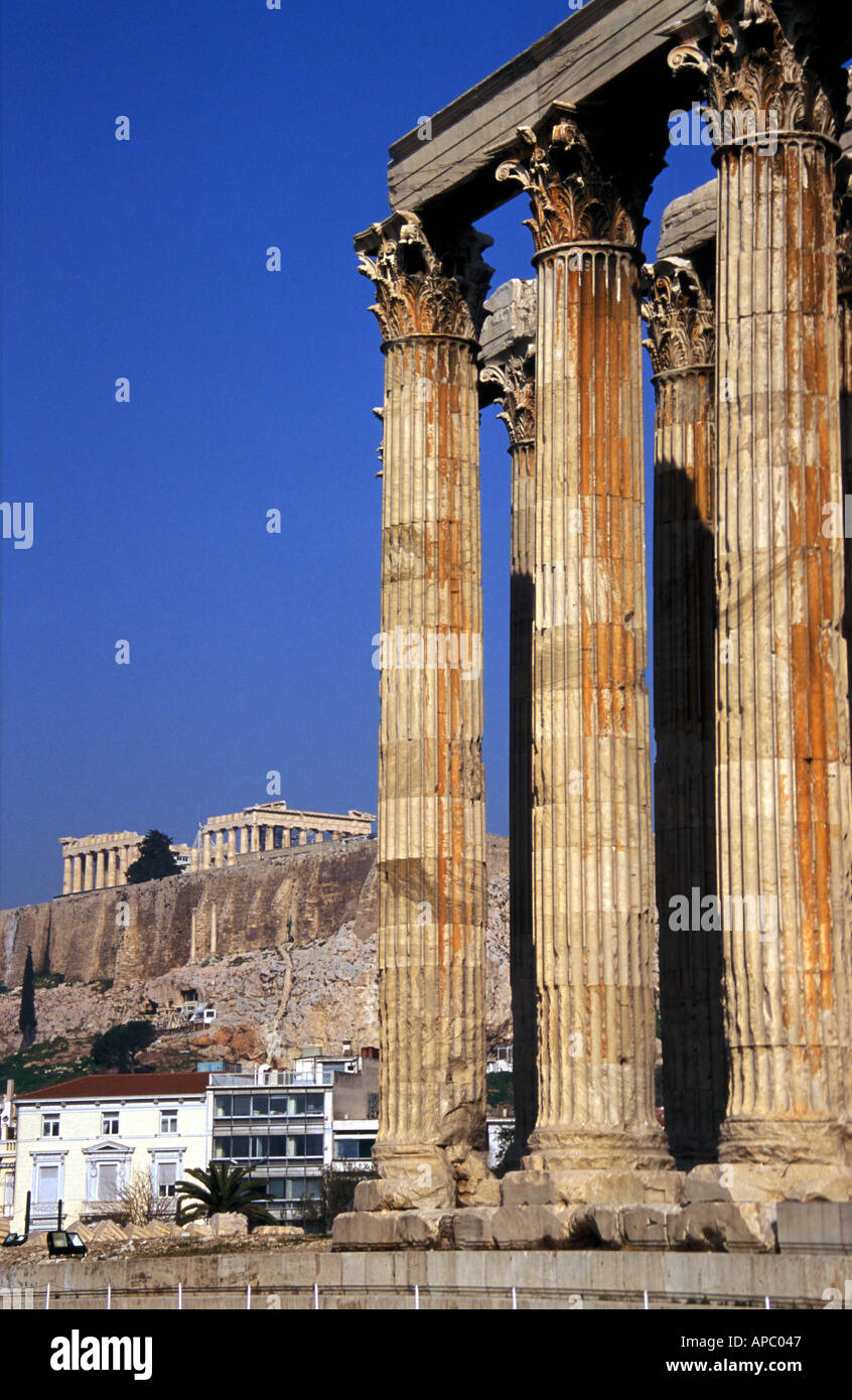 Temple of Olympian Zeus Stock Photo - Alamy