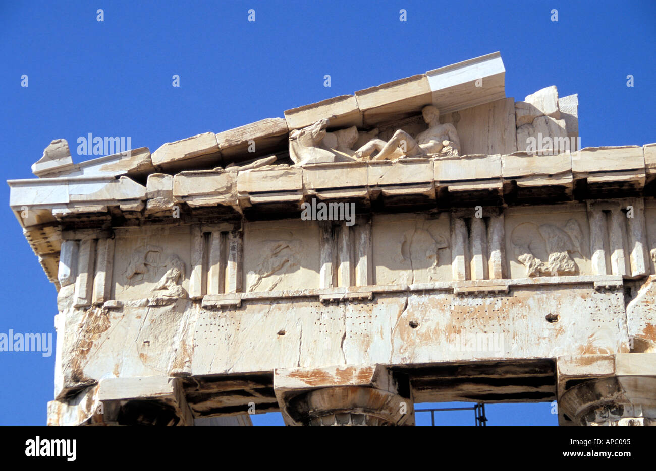 Detail of Parthenon Stock Photo - Alamy
