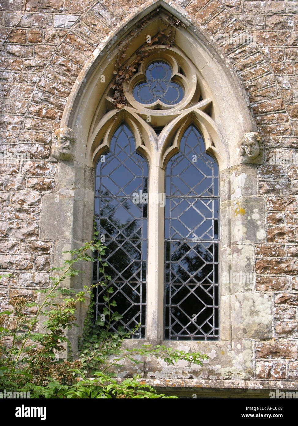 Old stone church window Stock Photo - Alamy
