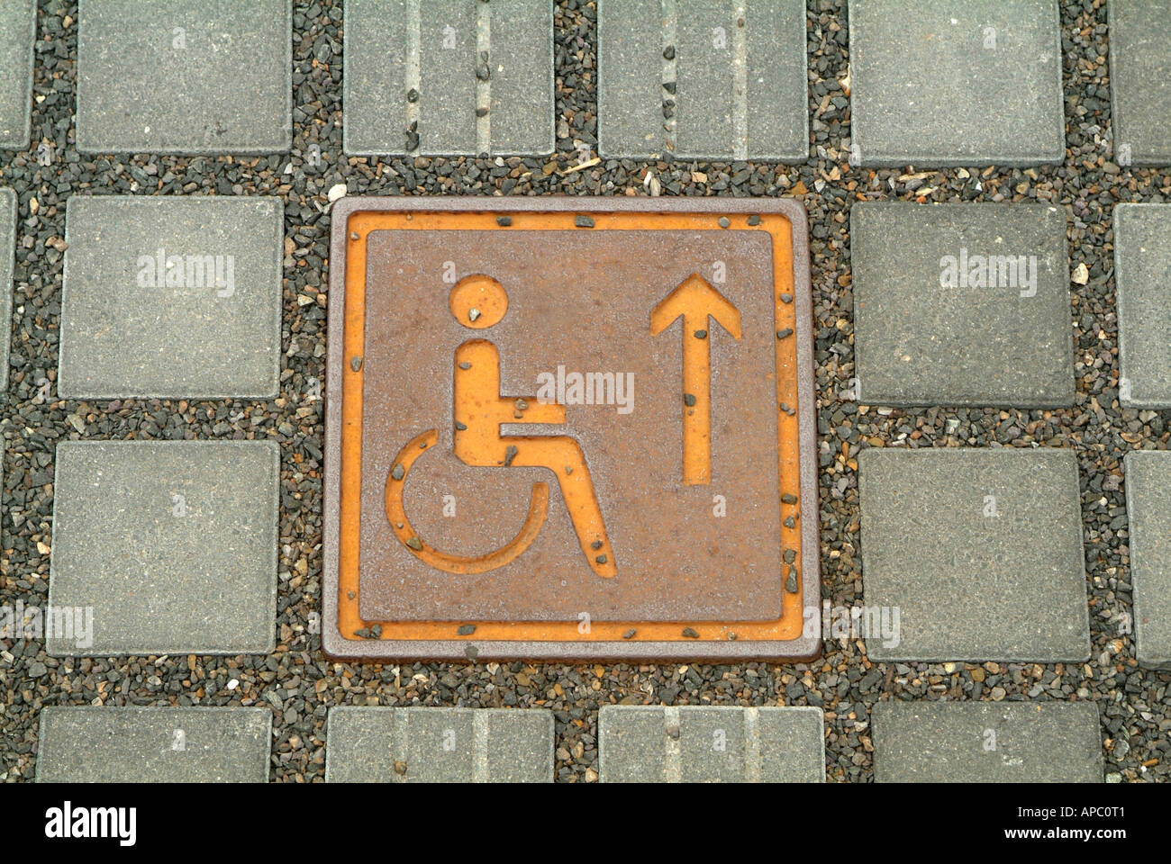 Handicapped accessible way Stock Photo - Alamy