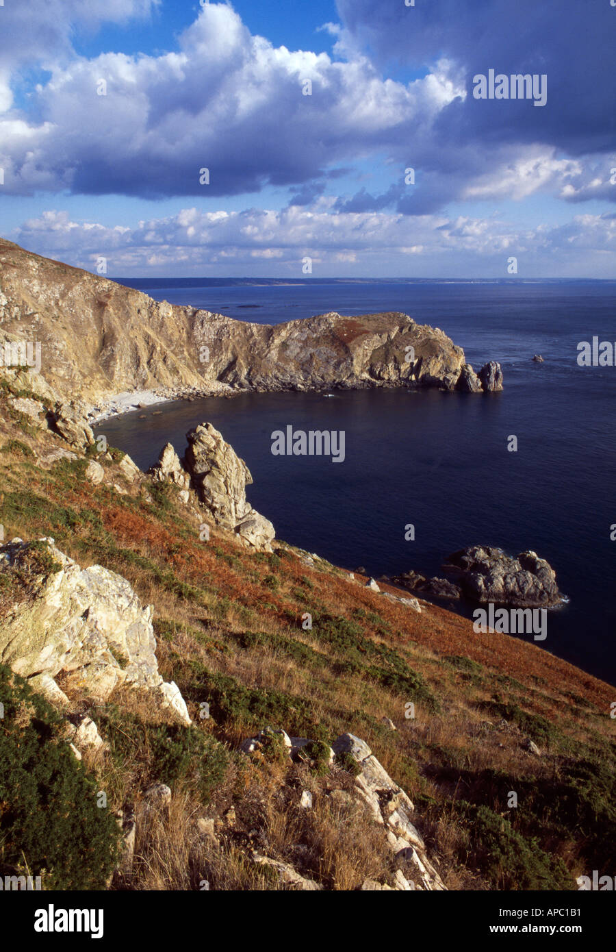 Nez de Jobourg Manche France Basse Normandie Stock Photo - Alamy
