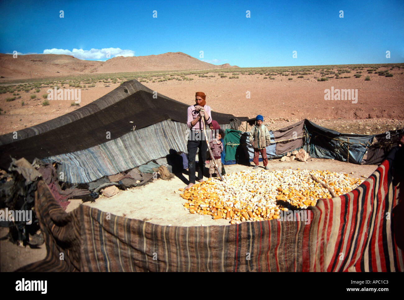 Berber Nomads Sahara Desert Morocco Stock Photo - Alamy
