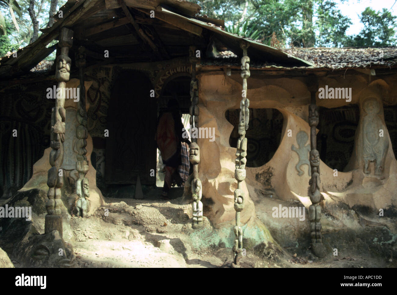 Shrine at the Sacred Forest Oshogbo Nigeria West Africa Stock Photo - Alamy