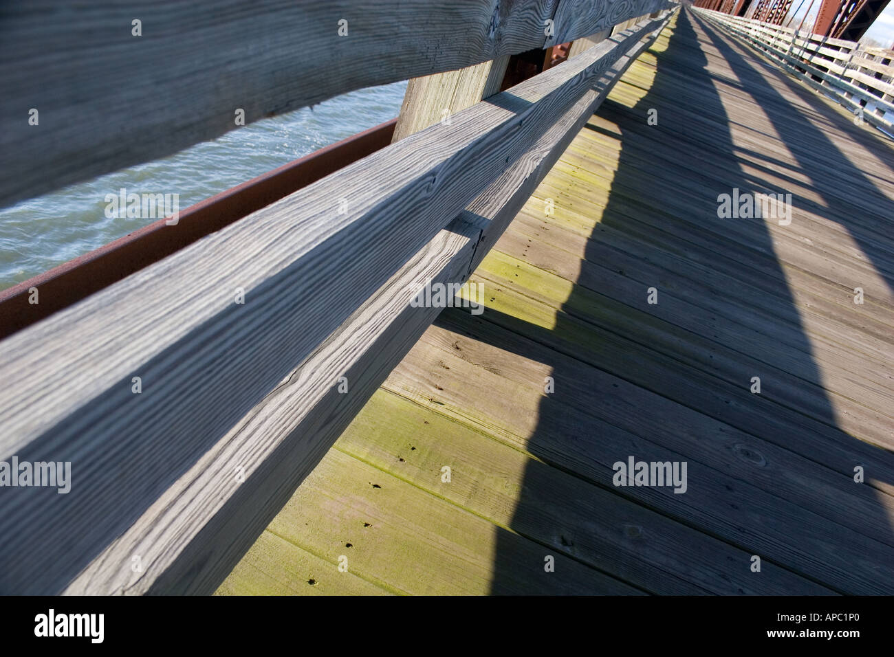 Railroad Bridge Walkway Stock Photo - Alamy