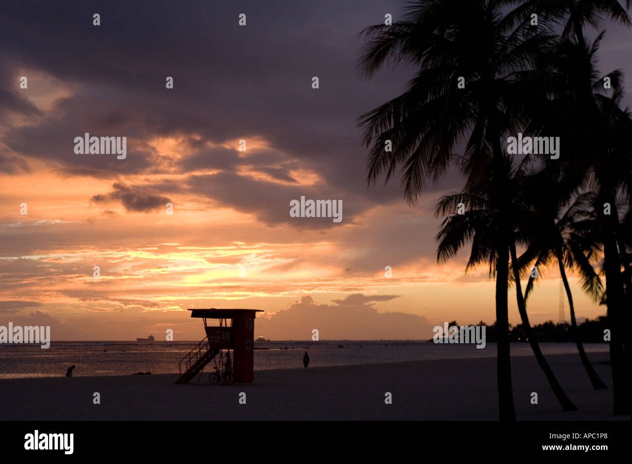 Ala Moana Sunset Stock Photo - Alamy