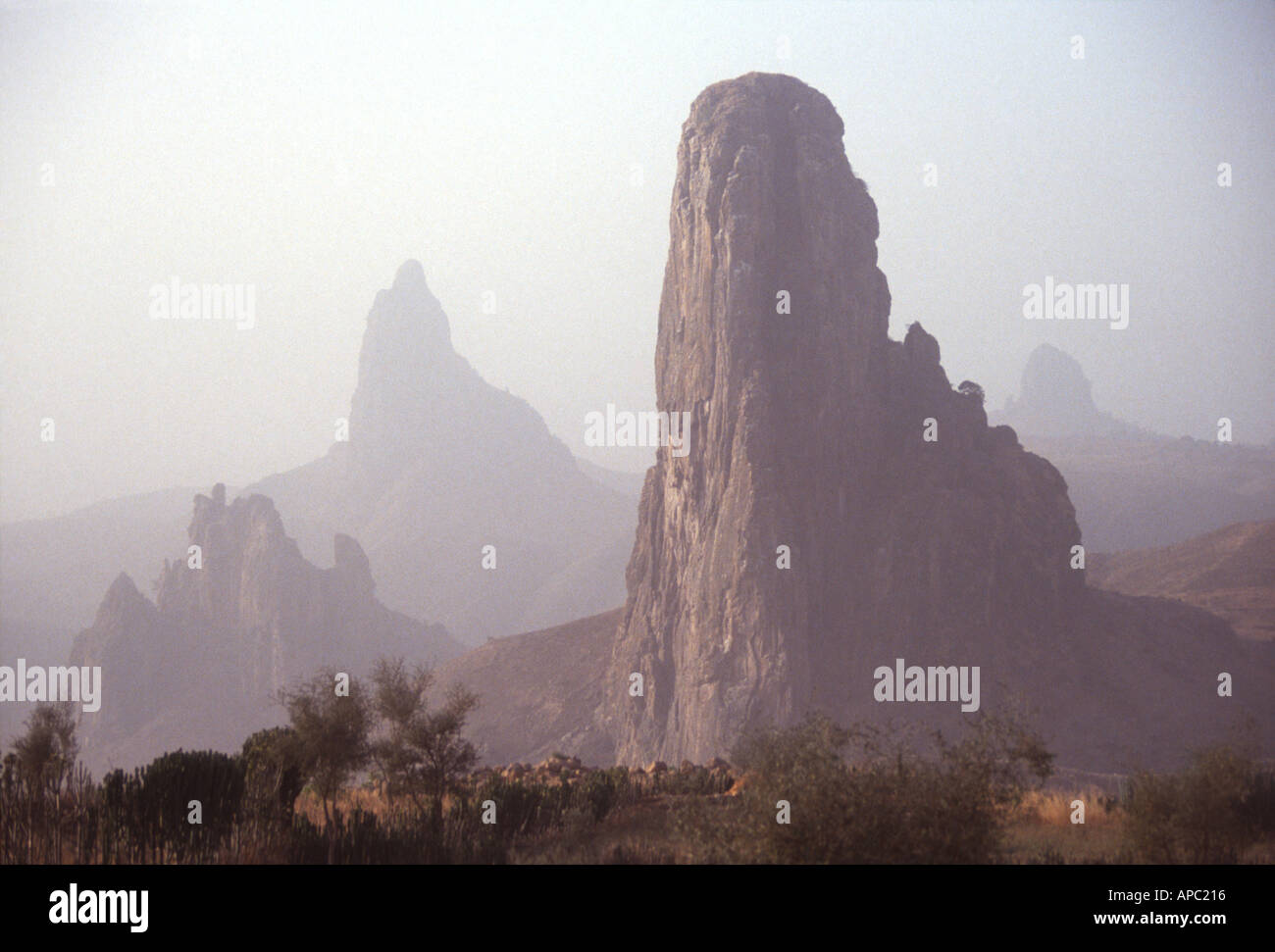 Rock Pinnacles Volcanic Plugs Roumsiki Mandara Mountains Northern ...