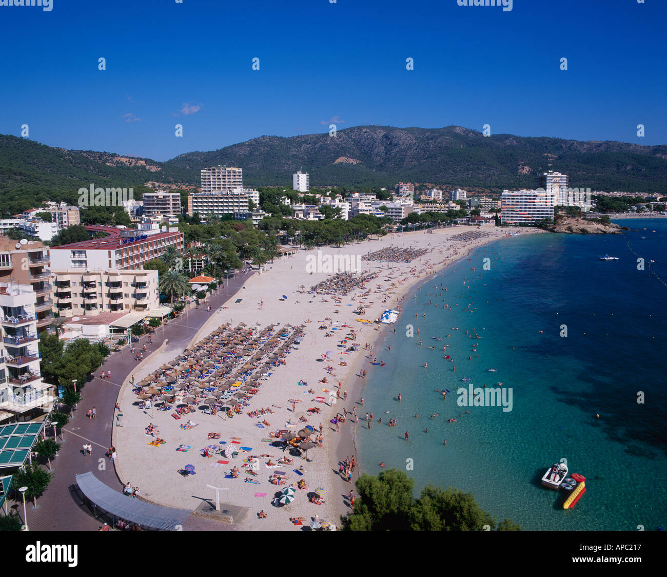 Palma Nova Beach Majorca Balearics Spain Stock Photo - Alamy