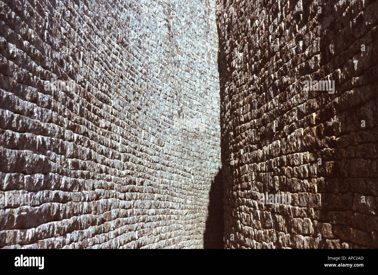 Historic Stone Wall Great Zimbabwe Ruins Zimbabwe Southern Africa Stock ...