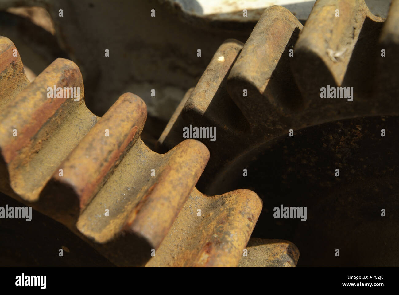 Rust-brown gear wheels old lack of laundry Stock Photo - Alamy