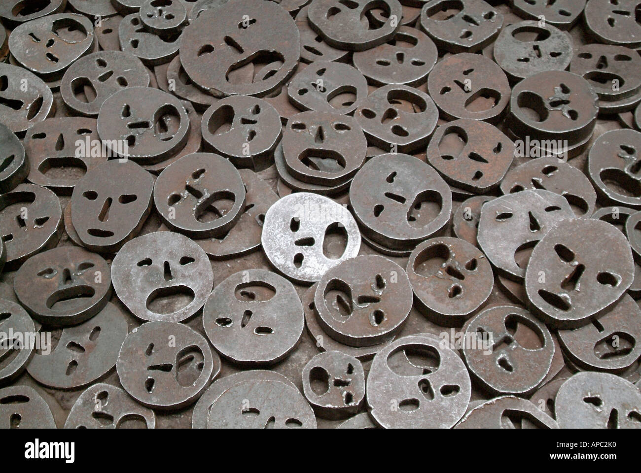MEMORY Void. Artist Menashe Kadishman, loan by Dieter and Si Rosenkranz ...