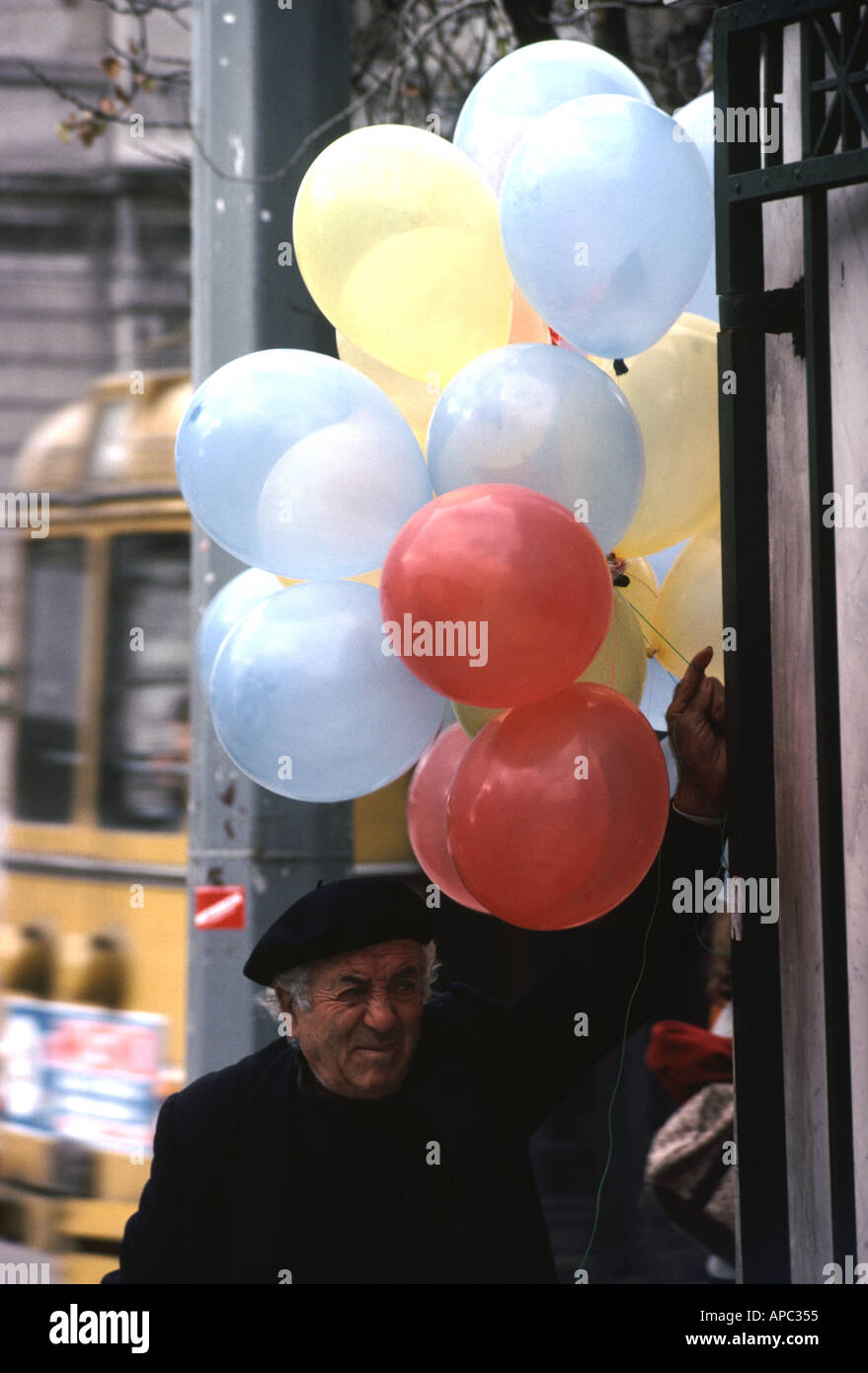 Balloon vendor Syntagma Square Athens Greece Stock Photo - Alamy