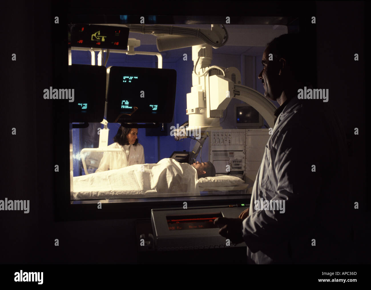Medical scanning prodedure at Amman Jordan hospital Stock Photo - Alamy