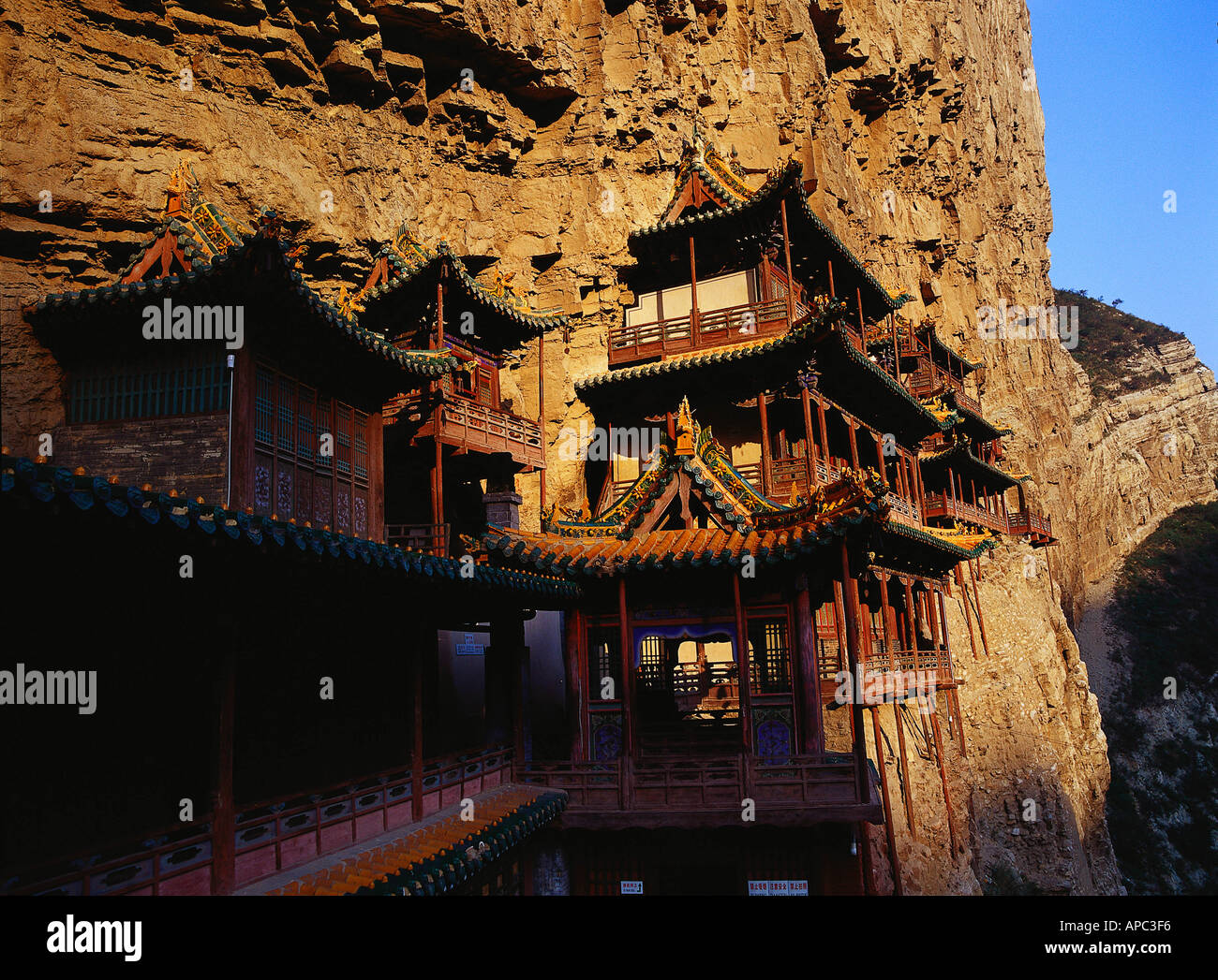 Suspended temple ShanXi China Stock Photo - Alamy
