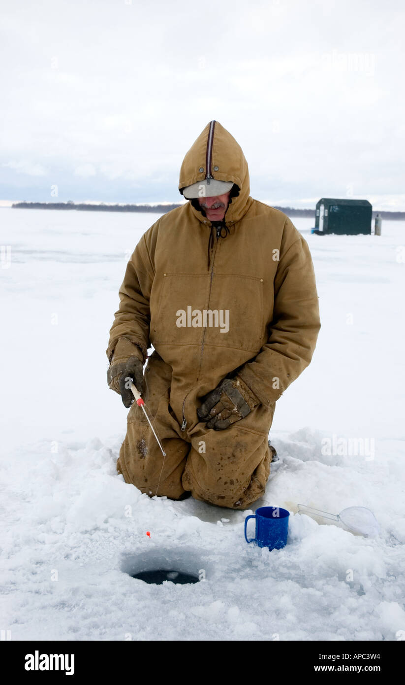 Walleye ice fishing hi-res stock photography and images - Alamy