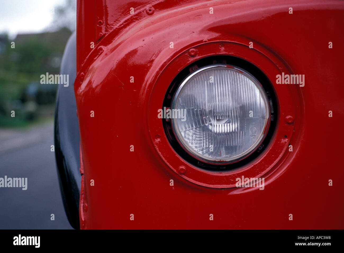 Routemaster bus headlight Stock Photo - Alamy