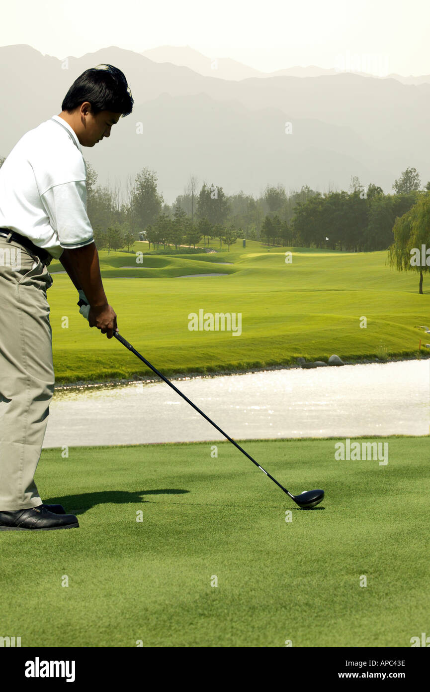 Outdoor exercise playing golf hi-res stock photography and images - Alamy