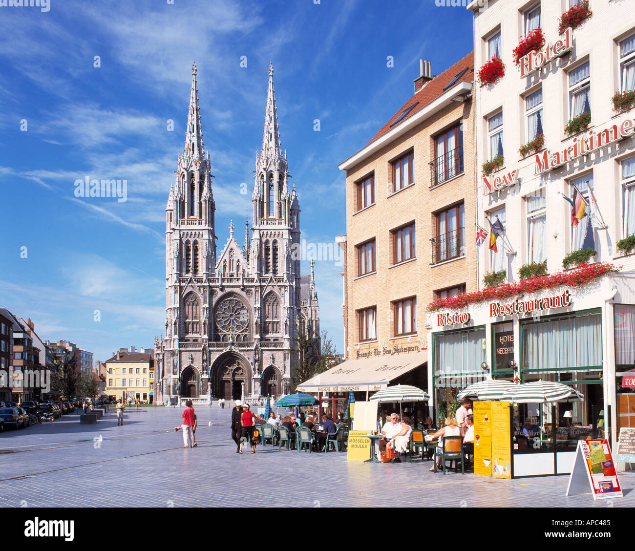 BELGIUM OSTEND ST PETER ST PAUL S CHURCH SQUARE Stock Photo - Alamy