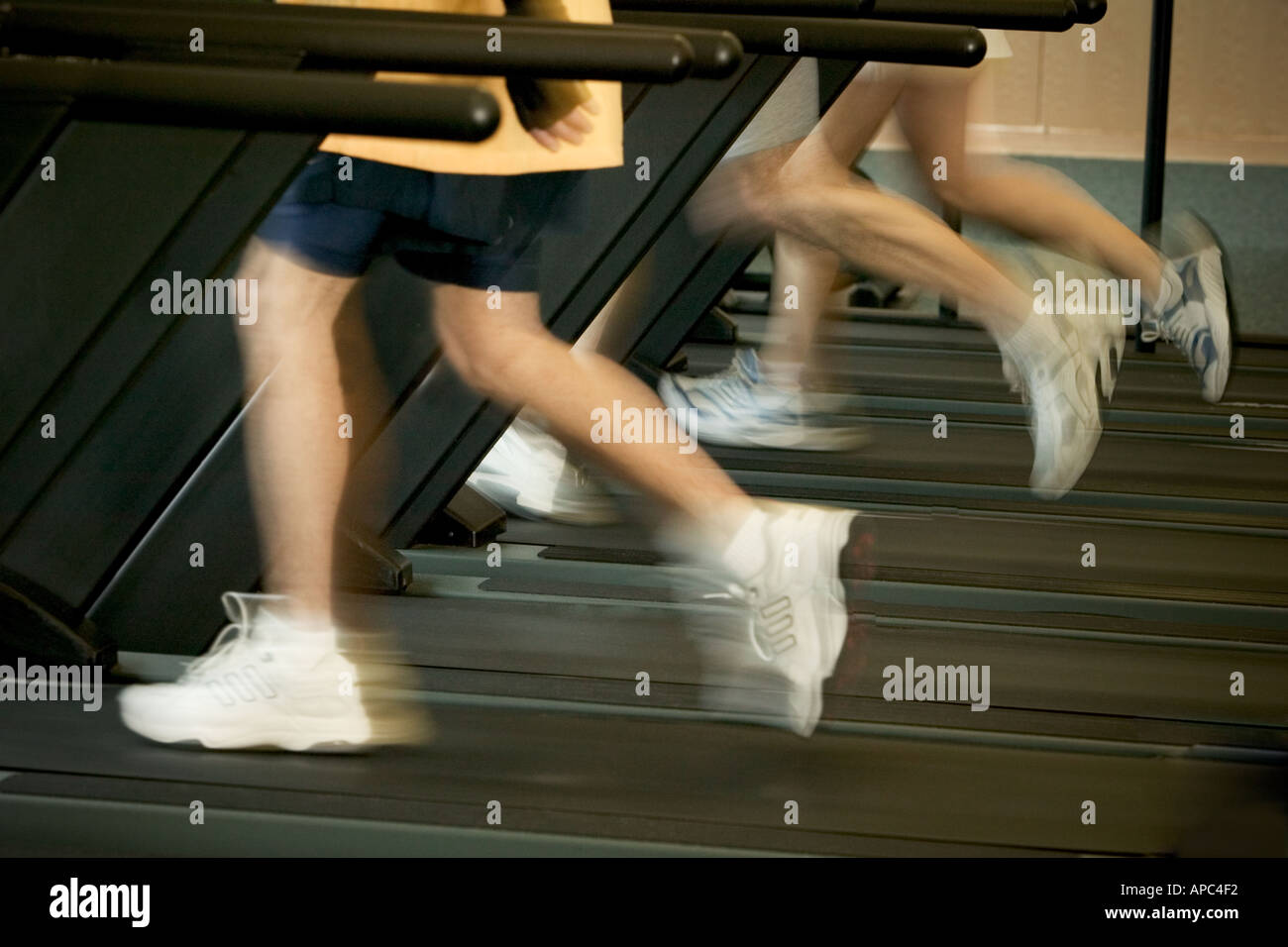 Running Feet on Treadmill 2 Stock Photo - Alamy