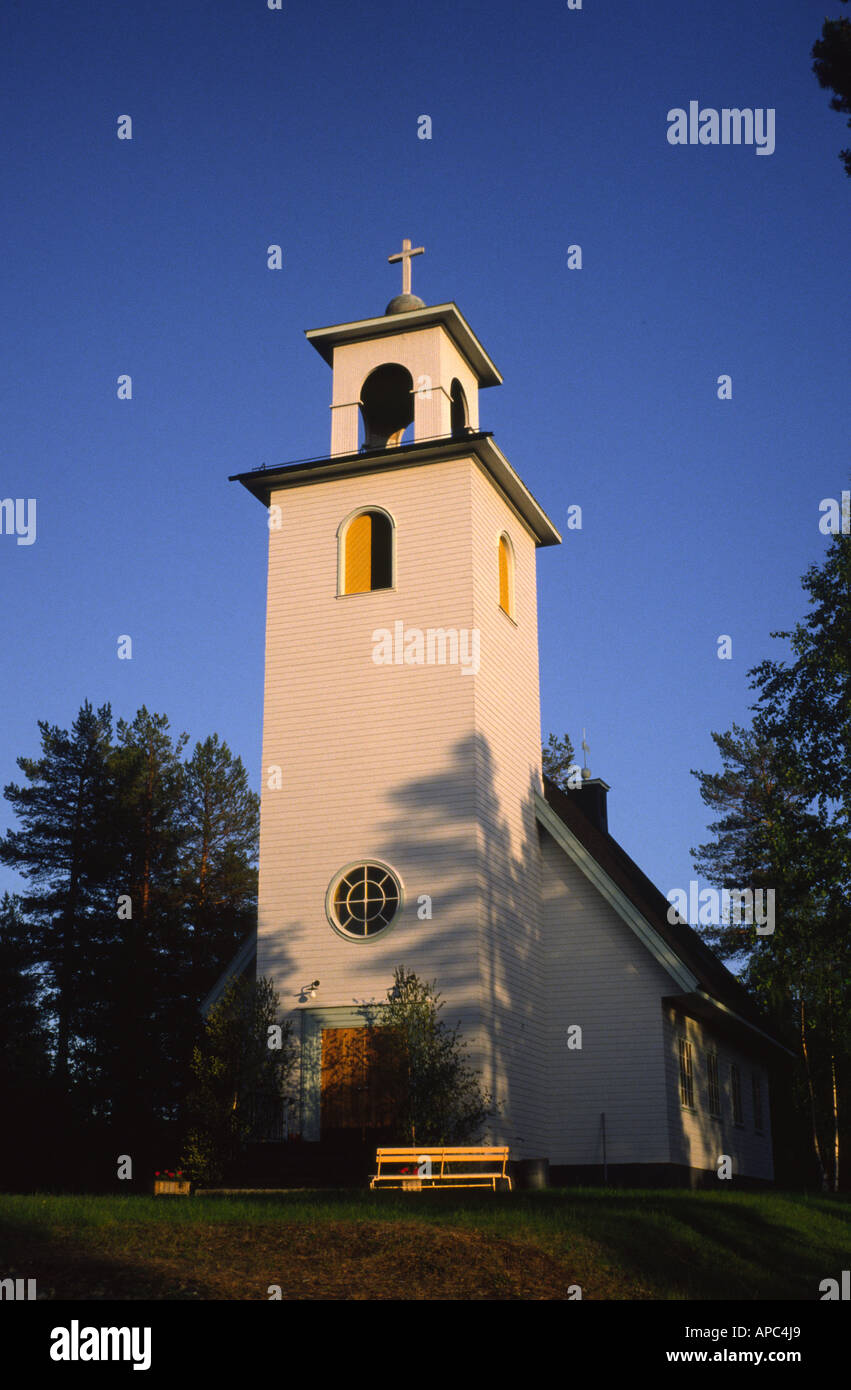Wooden Swedish Church Stock Photo - Alamy