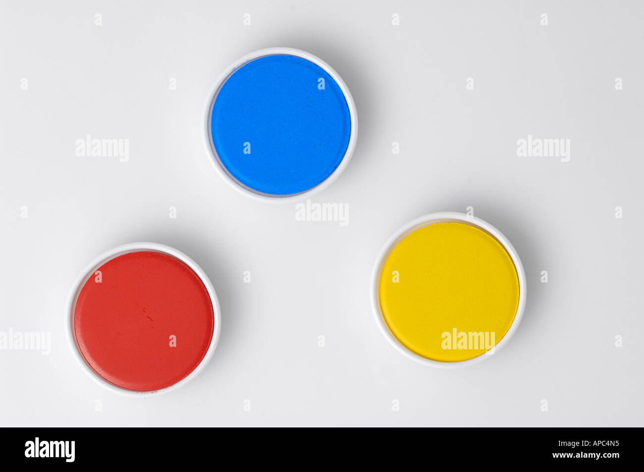 Three Watercolours (red, blue, yellow Stock Photo - Alamy