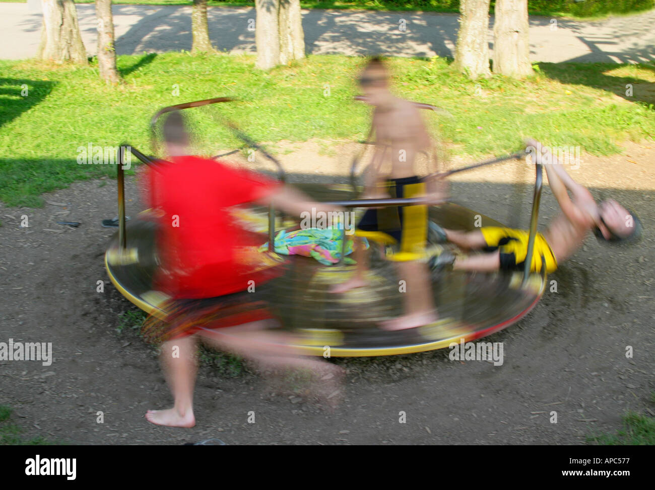 Children playing in a park Stock Photo - Alamy
