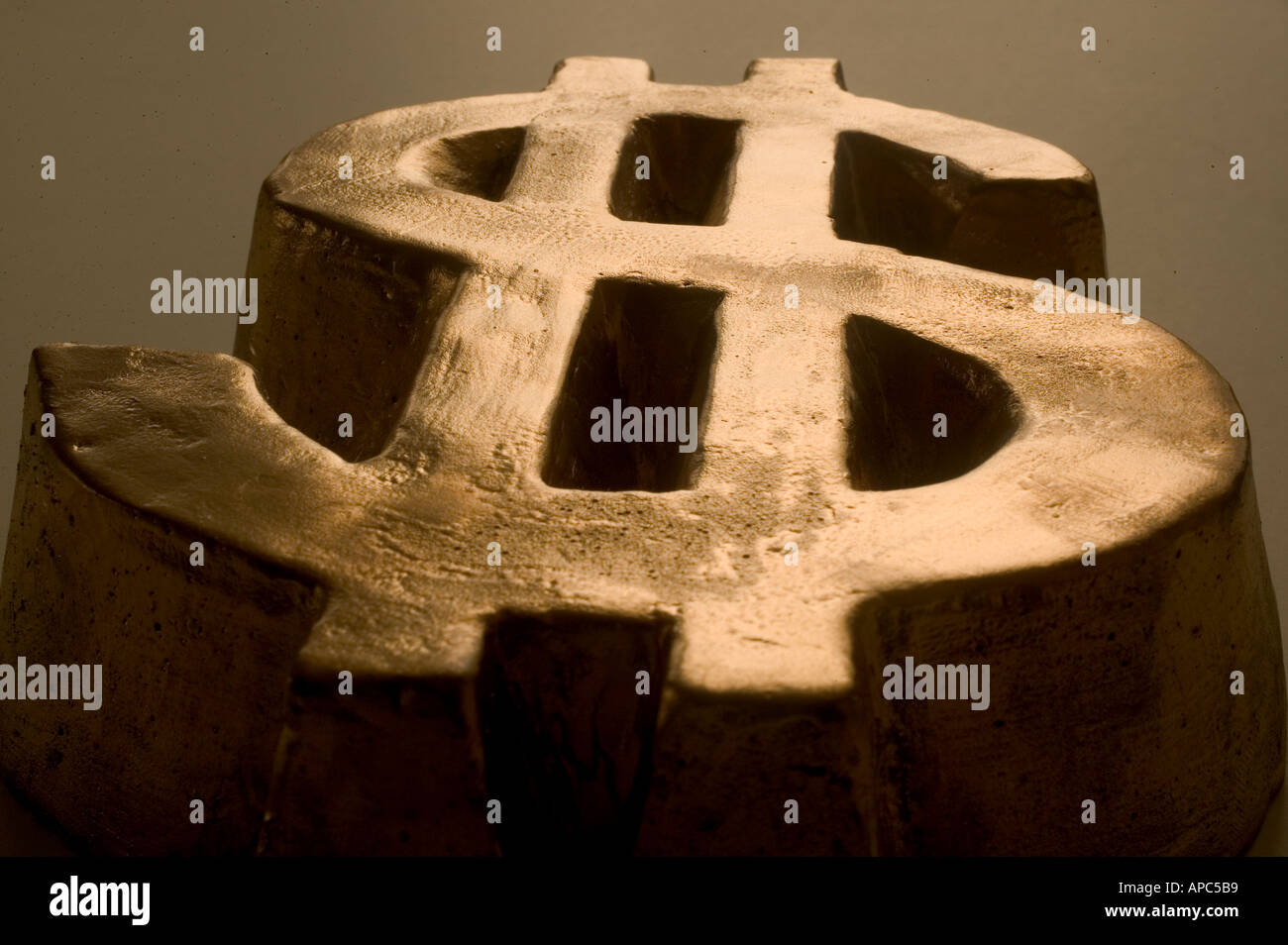 Dollar Money Sign Figure Gold 2 Stock Photo - Alamy