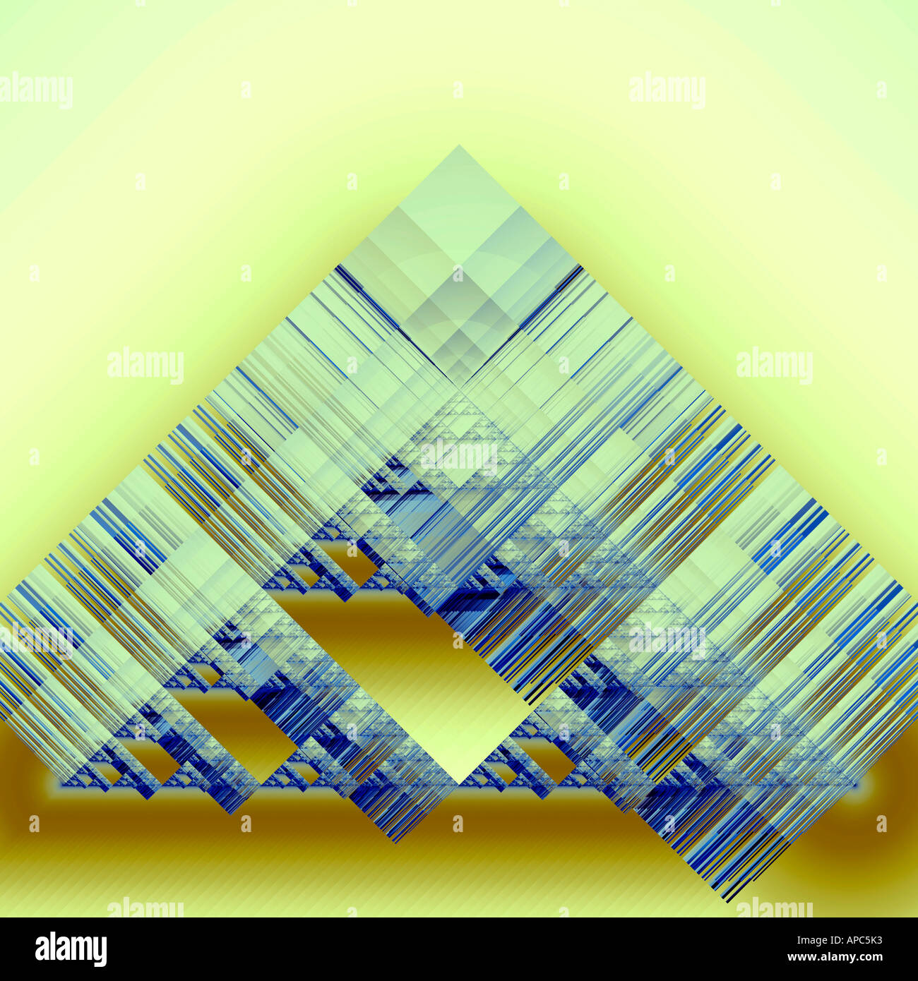 Geometric pyramid depth illusion hi-res stock photography and images ...