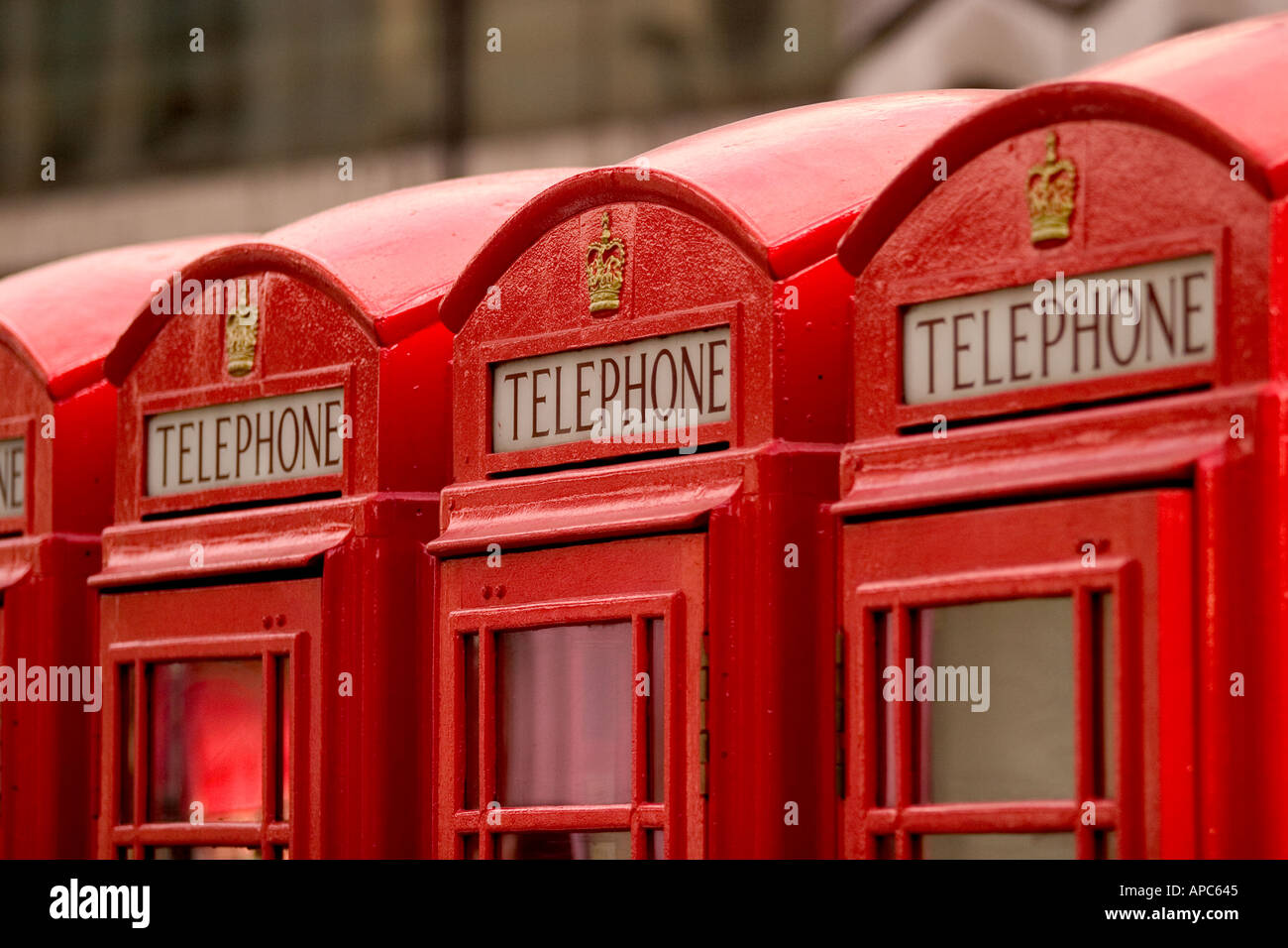 Red Phone Boxes London Stock Photo - Alamy