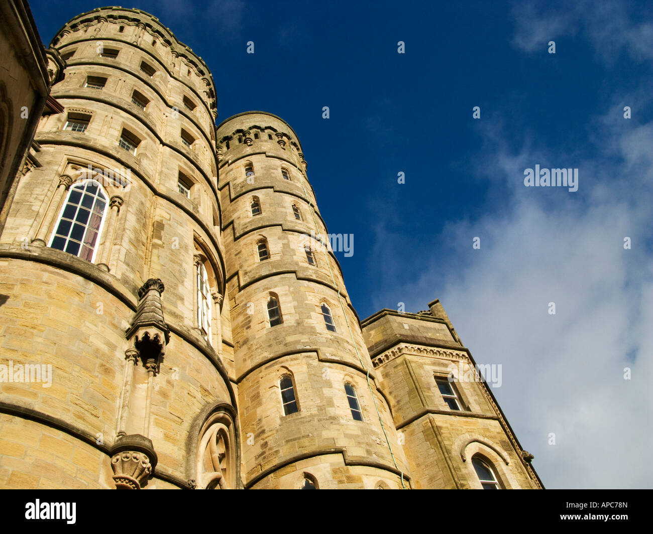 Exterior, The Old College buildings, Aberystwyth University, Victorian ...