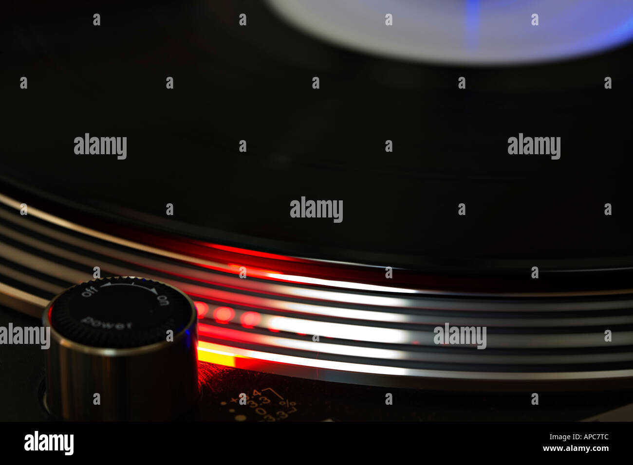 Spinning vinyl record Stock Photo - Alamy