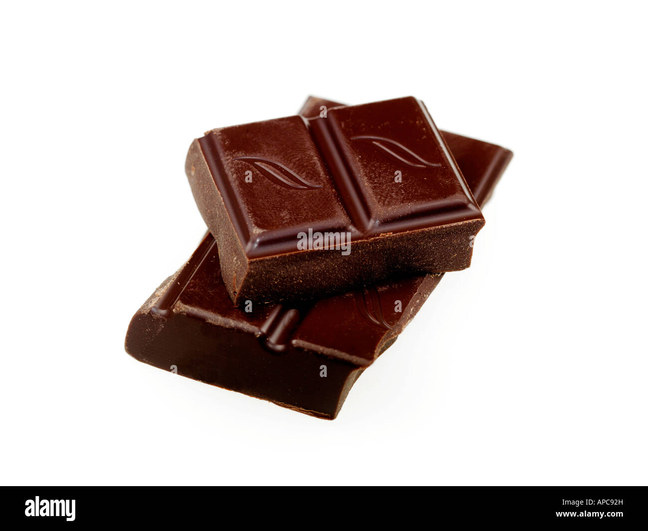Dark black plain chocolate Cut Out Stock Images & Pictures - Alamy