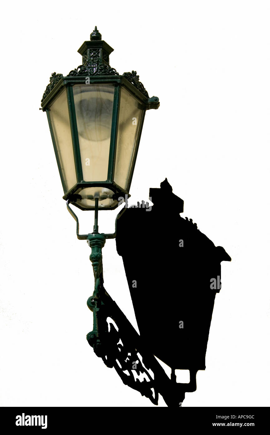 Lamp with shadow Stock Photo - Alamy