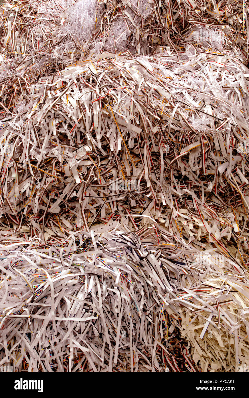 Shredded paper collected for recycling Stock Photo - Alamy