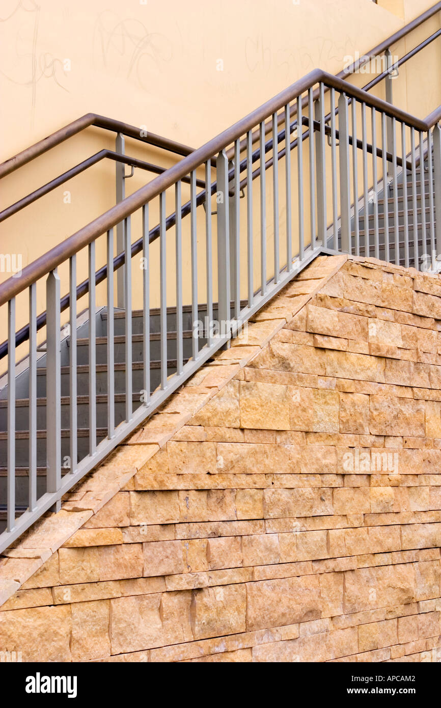 City Steps. Diagonal steps from lower left to upper right. Vertical ...