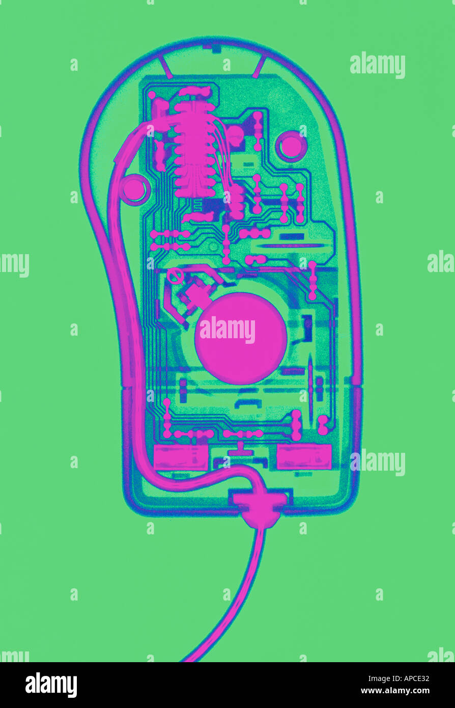 xray of computer mouse Stock Photo - Alamy