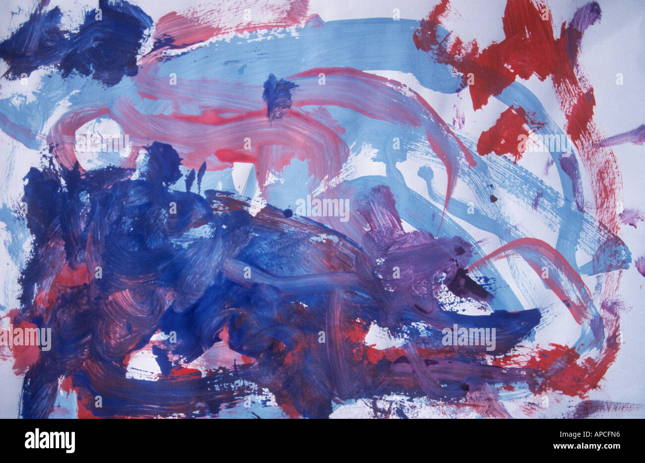 A Child's Painting, England, UK Stock Photo - Alamy
