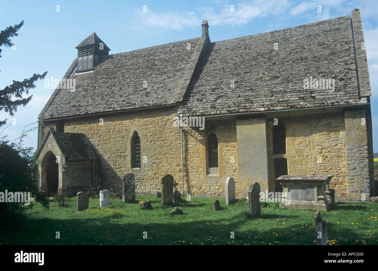 Hailes Parish Church, by Hailes Abbey, near Winchcombe, the Cotswolds ...