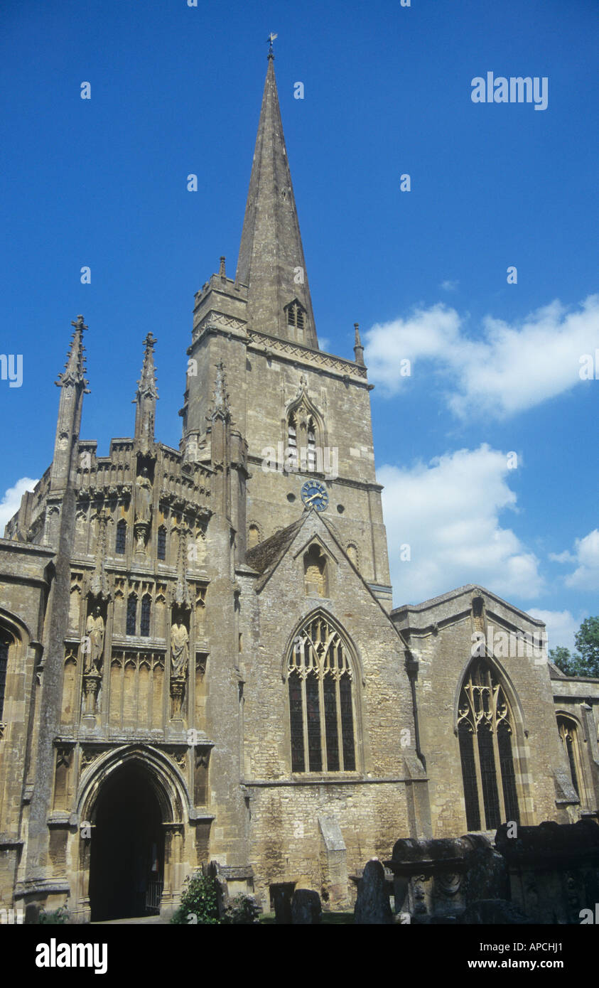 The Parish Church of St John the Baptist at Burford, the Cotswolds ...
