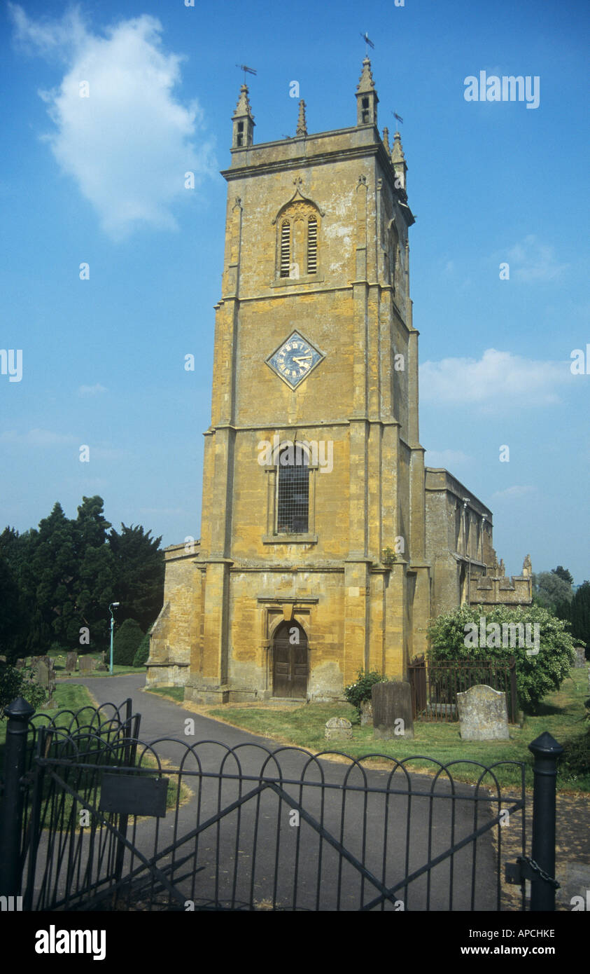 The Parish Church at Blockley, near Moreton-in-Marsh, the Cotswolds ...