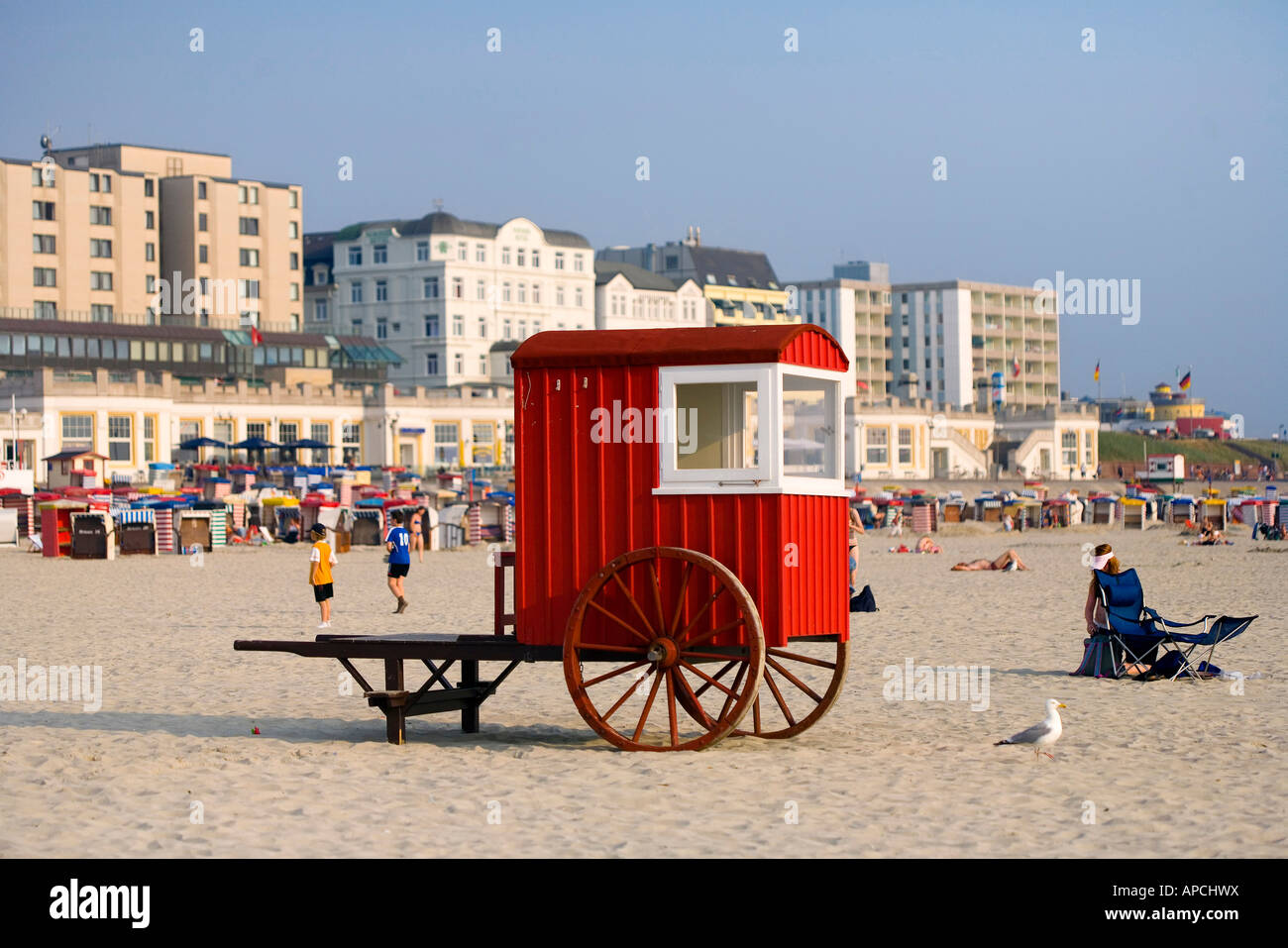 Bath carriages, Borkum, the East Frisians, Germany Stock Photo - Alamy