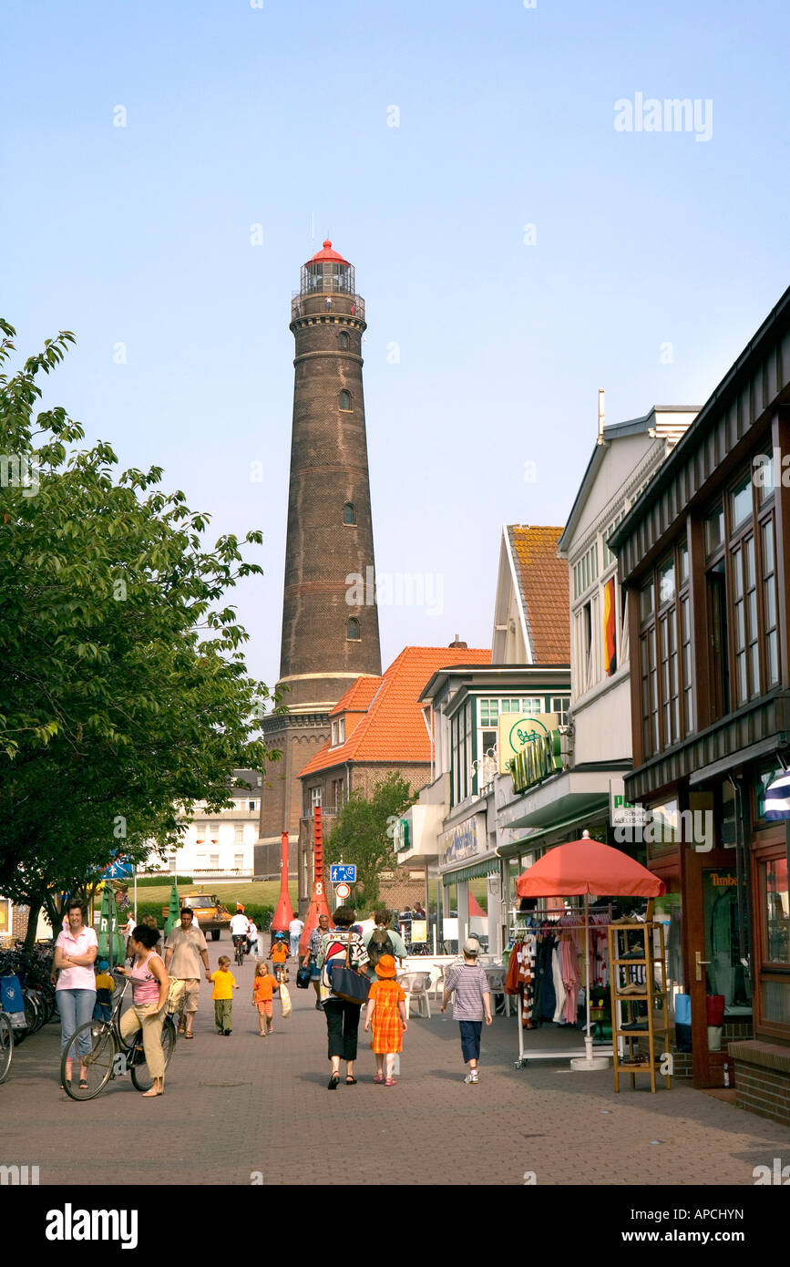 Lighthouse, Borkum, the East Frisians, Germany Stock Photo - Alamy