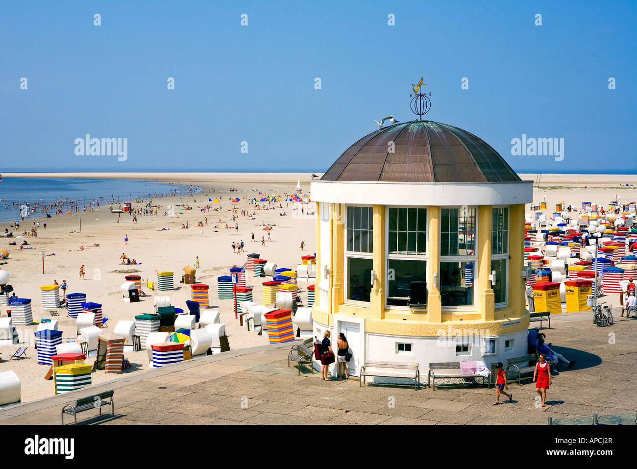 Pavilion, Borkum, the East Frisians, Germany Stock Photo - Alamy