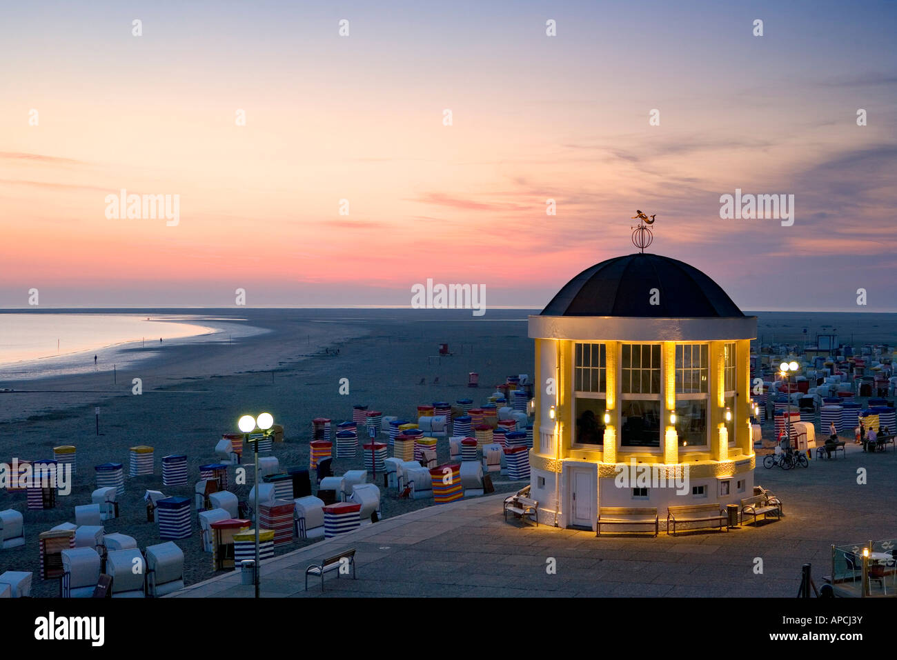 Pavilion, Borkum, the East Frisians, Germany Stock Photo - Alamy