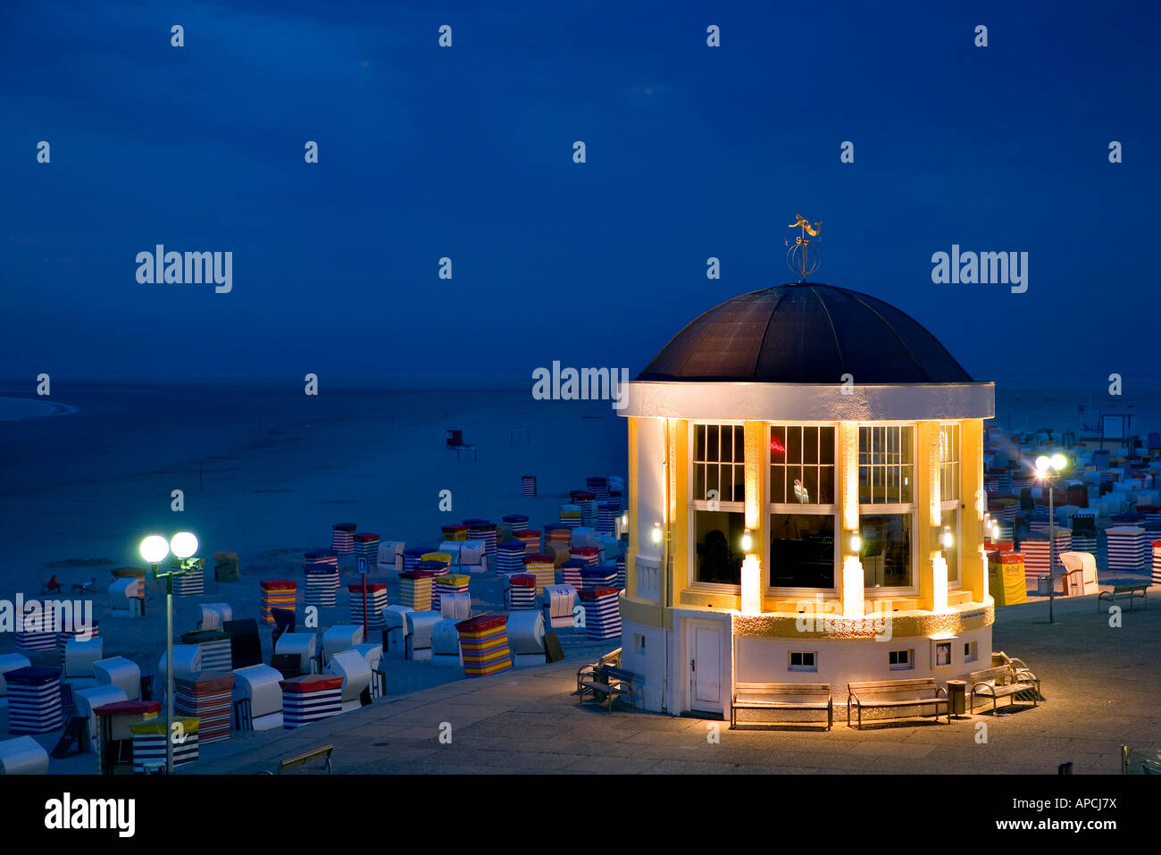 Pavilion, Borkum, the East Frisians, Germany Stock Photo - Alamy